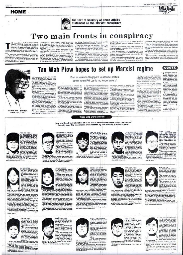 35th Anniversary of Operation Spectrum - A Commission of Inquiry must ...