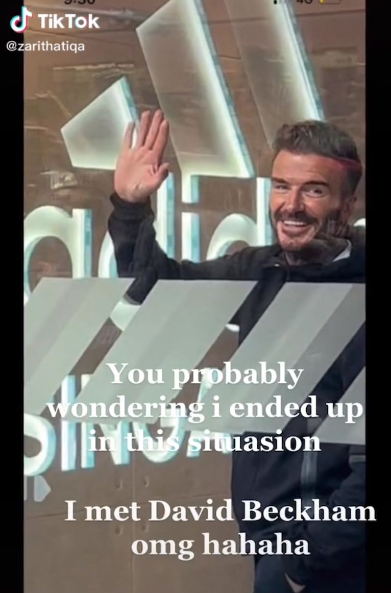 David Beckham helped staff move furniture and took photos with everyone ...