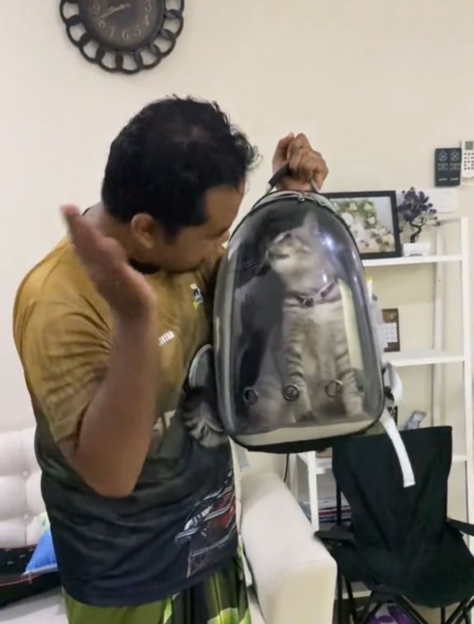 "Be Patient!" – Owner Scolding Furry for Eagerly Jumping into Bag ...