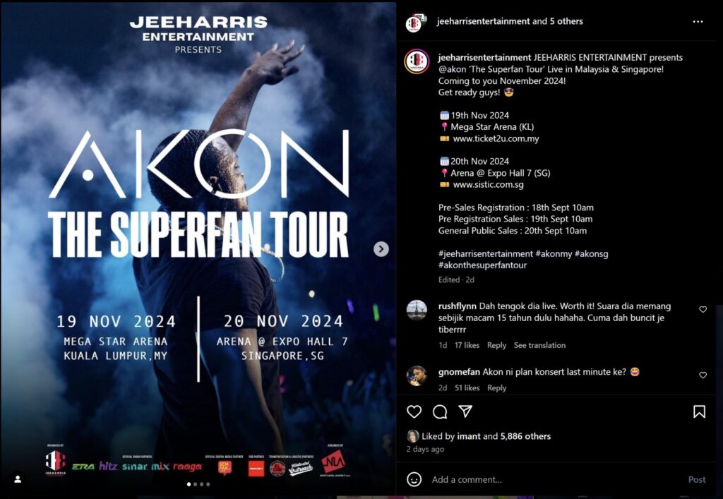 Akon's 'Superfan Tour' Hits Singapore and Malaysia This November ...