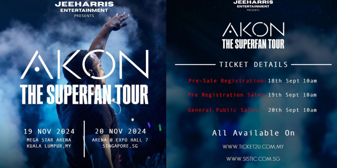 Akon's 'Superfan Tour' Hits Singapore and Malaysia This November ...
