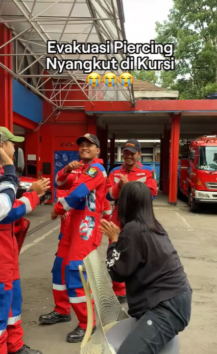 Firefighters Freed Indonesian Woman After Her Nose Piercing Gets Stuck ...
