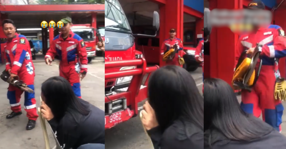 Firefighters Freed Indonesian Woman After Her Nose Piercing Gets Stuck ...
